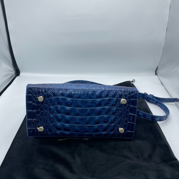Shane Justin | Bags | Shane Justin Blue Snakeskin Bag | Poshmark